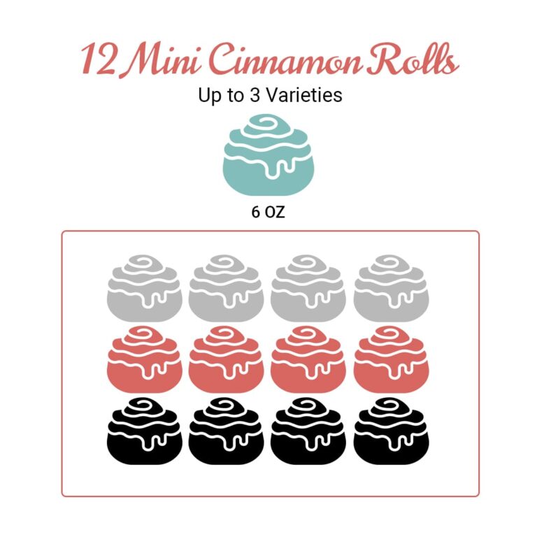 YOU CHOOSE ANY 3 VARIETIES of Cinnamon Rolls - Cinnamom Bakery
