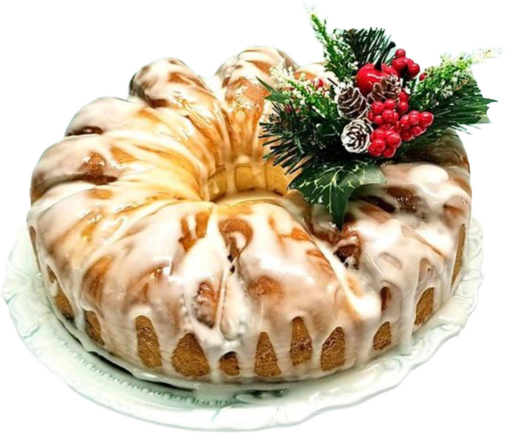 CinnAmazing Tea Ring with Traditional Glaze and Pecans - Cinnamom Bakery