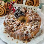 CinnAmazing Tea Ring with Traditional Glaze and Pecans - Cinnamom Bakery