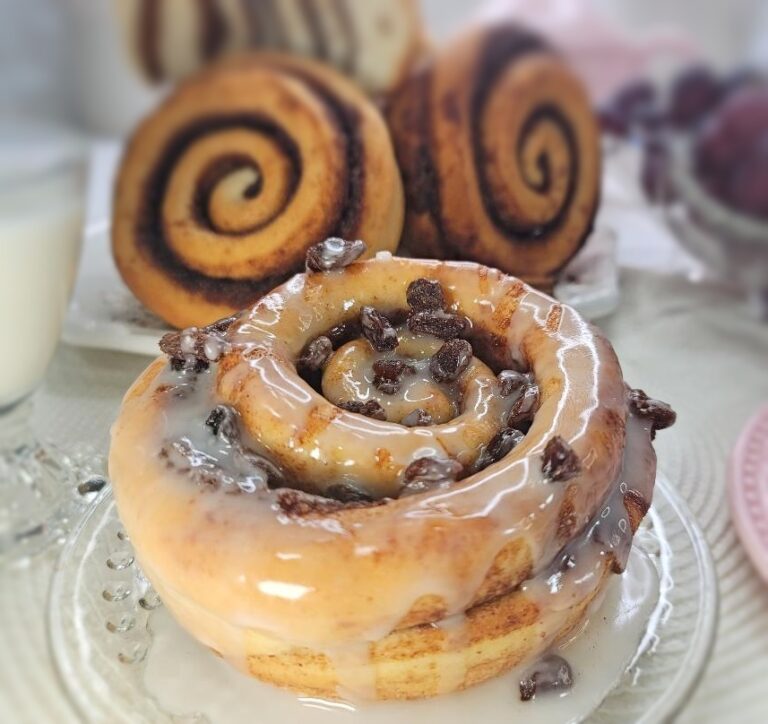 CinnAmazing Tea Ring with Traditional Glaze and Pecans - Cinnamom Bakery